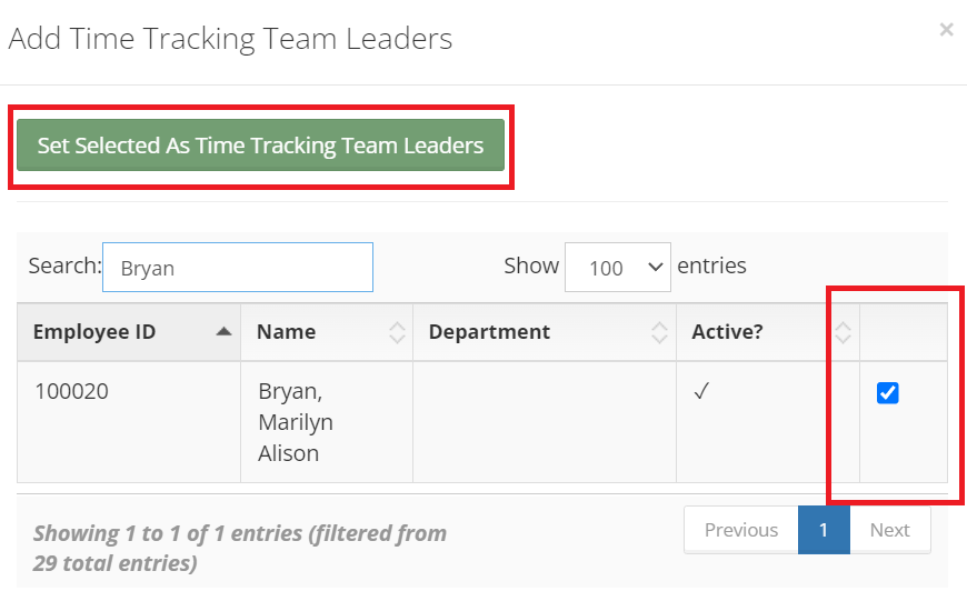 Setup your Time Tracking Team Leaders – InStaff Knowledgebase