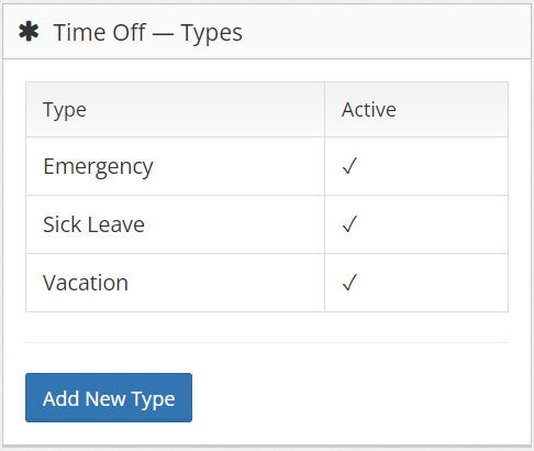 Time Off Request - Settings – InStaff Knowledgebase
